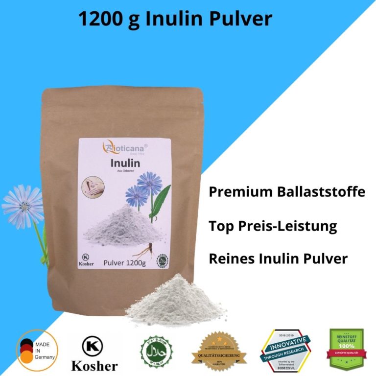 Inulin Pulver - aus Chicoree, reich an Ballaststoffen