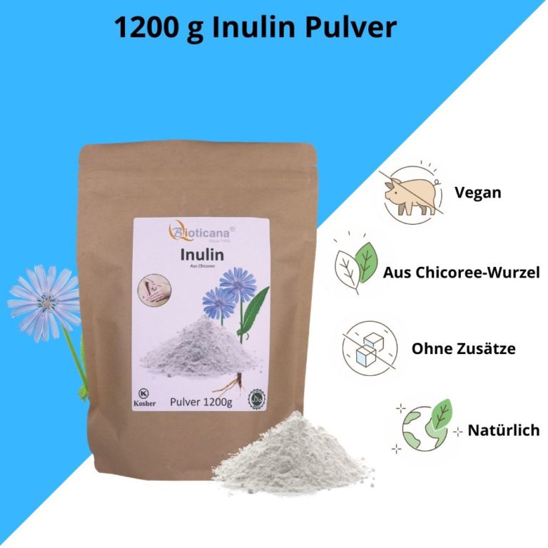 Inulin Pulver - aus Chicoree, reich an Ballaststoffen